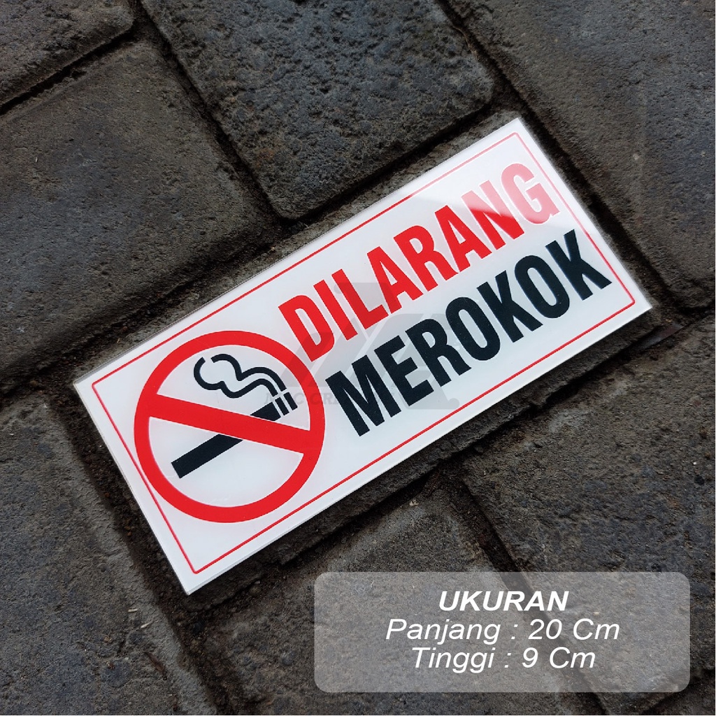 Jual SIGN BOARD AKRILIK LENGKAP - SIGN BOARD - TARIK DORONG DILARANG ...