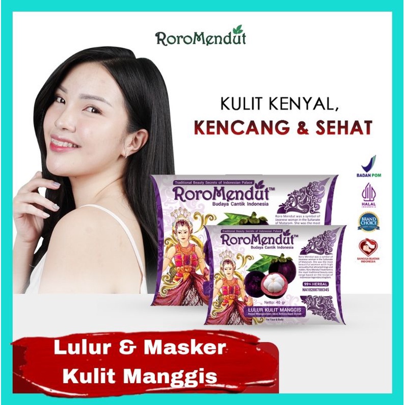 Jual LULUR / MASKER RORO MENDUT KULIT MANGGIS ANTI AGING / MASKER WAJAH ...