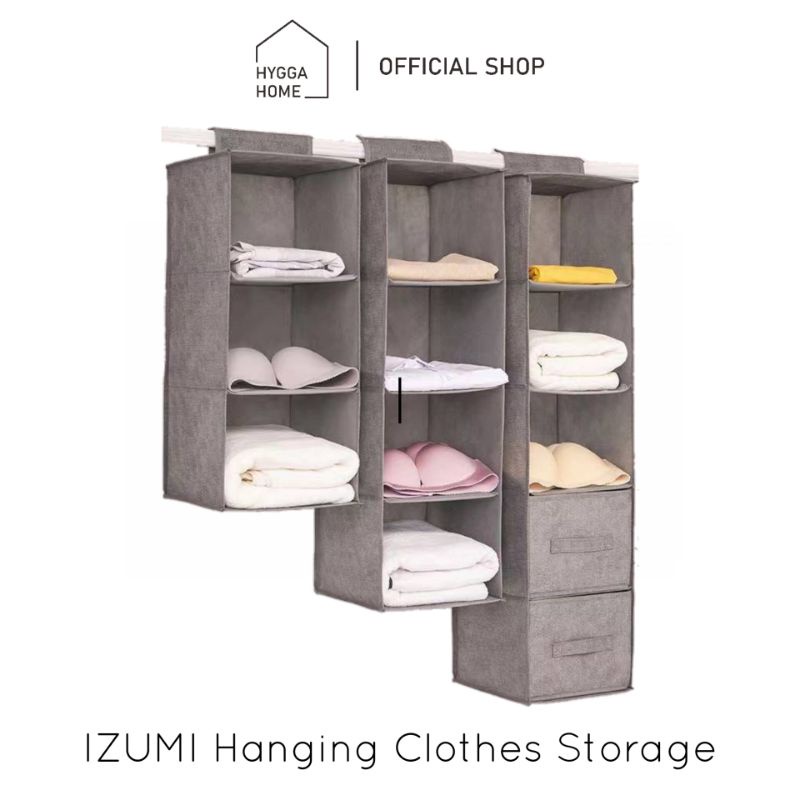 Jual Hygga Home IZUMI Hanging Clothes Storage Rak Pakaian Gantung ...