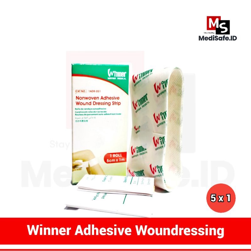 Jual Plester Winner 5cm X 1m Adhesive Wound Dressing | Shopee Indonesia