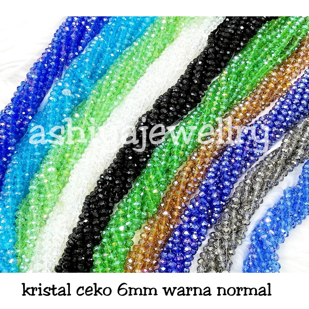 Jual KRISTAL CRYSTAL CEKO 6mm BAKPAU MANIK Bahan Craft Model BAPAU BAKPAO WARNA BENING ...