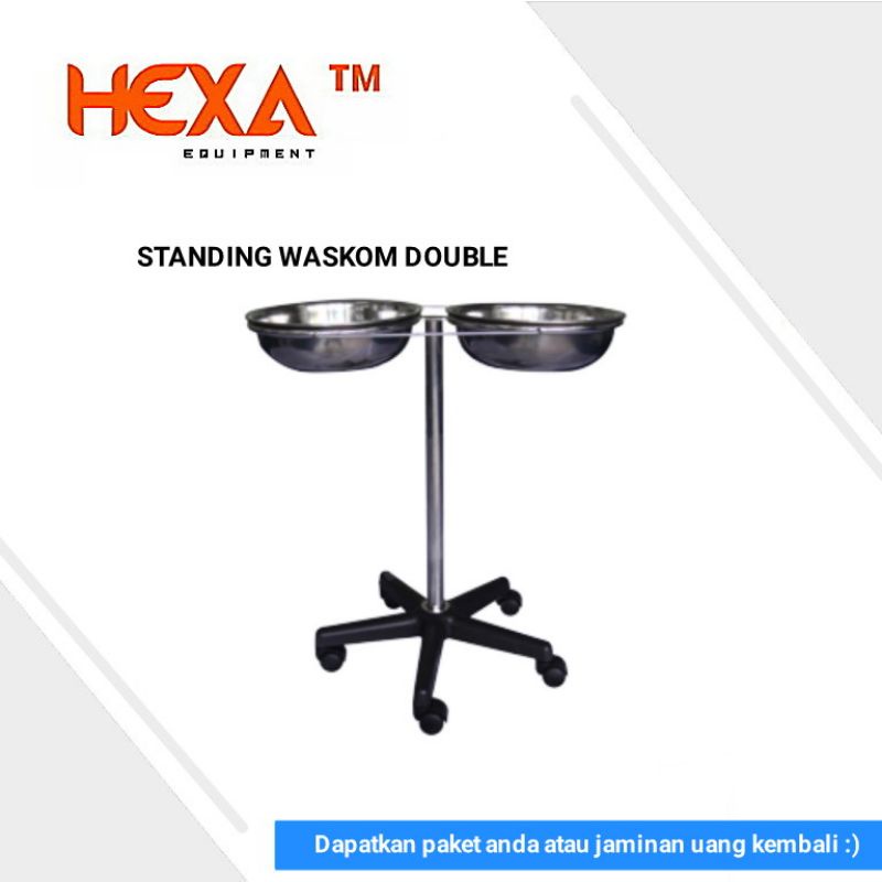 Jual Standing Waskom Double, Trolley Waskom Medis Stainless | Shopee ...