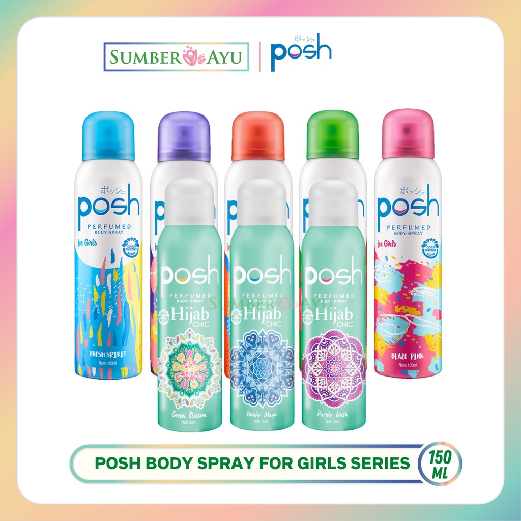 Jual POSH Parfumed Body Spray For Girls 150ml | Shopee Indonesia