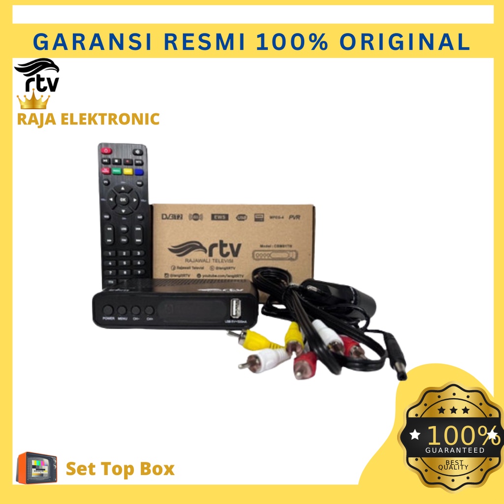 Jual Set Top Box RTV Receiver Tv SetBox Tv Digital Full HD STB | Shopee ...