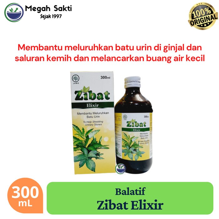 Jual MGS - Zibat Elixir - Peluruh Batu Ginjal dan Batu Urin 300 mL ...