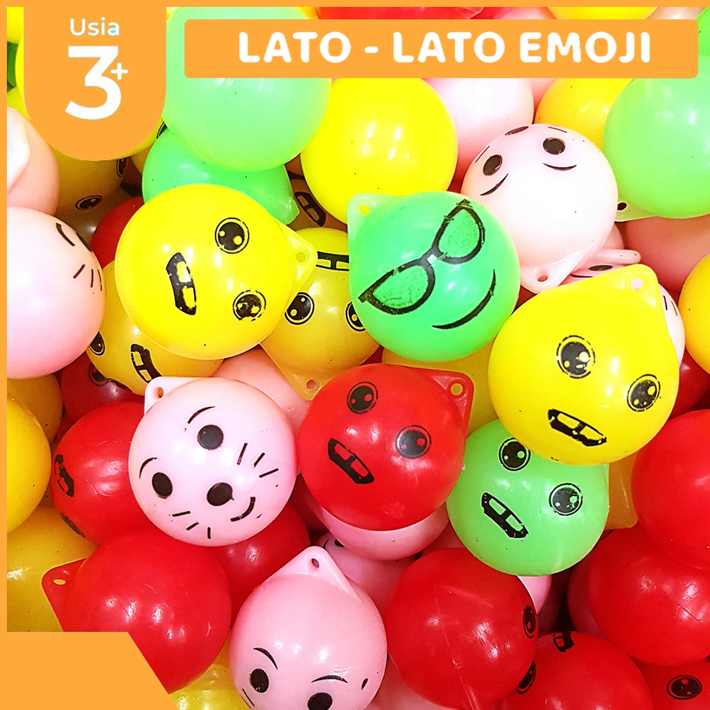 Jual Mainan Anak Lato-Lato Emoji/ Mainan Etek-Etek Emoji | Shopee Indonesia