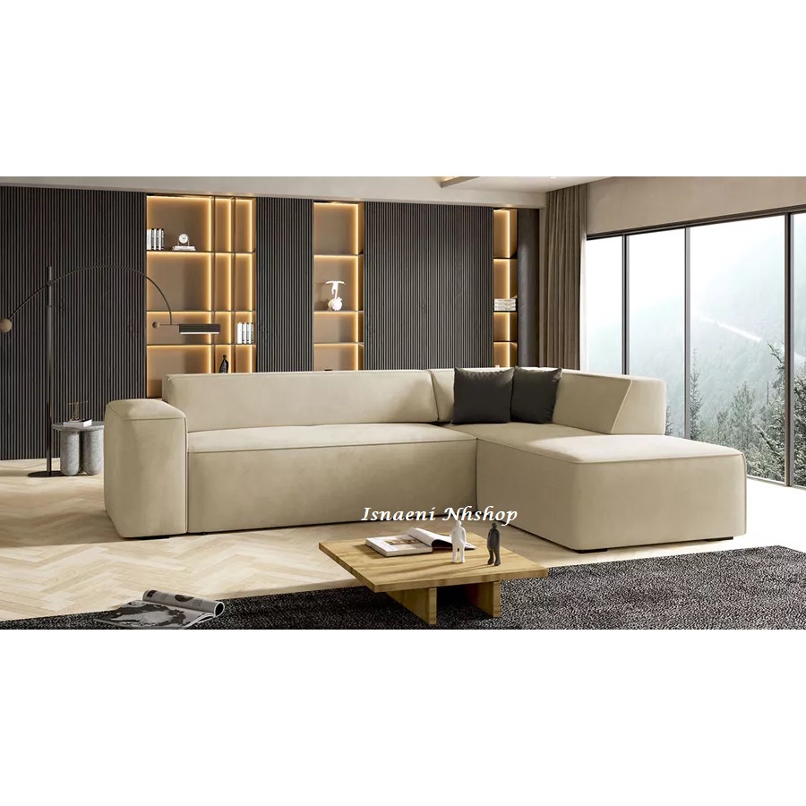 Jual Modern Sofa Busa Tebal L Shape-Minimlis Sofa Ruang Tamu-BERGARANSI ...