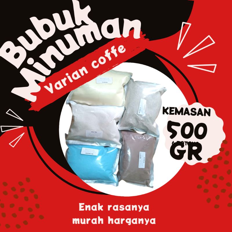 Jual Bubuk Minuman Rasa Kopi 500 gram Capucino Kekinian Untuk Es Bobba ...