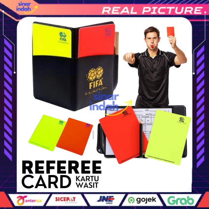 Jual Kartu Wasit Sepakbola Futsal Football Referee Card Kartu Merah ...