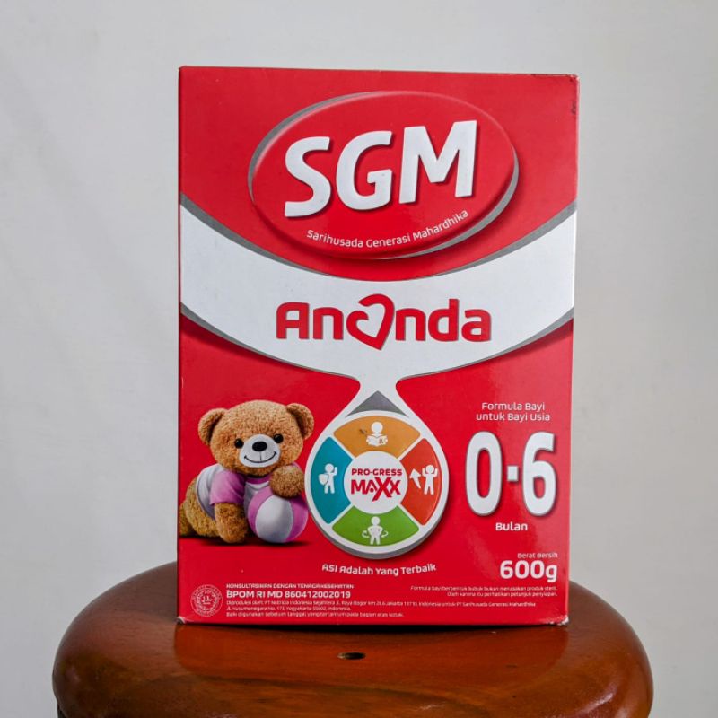 Jual SUSU FORMULA SGM ANANDA 0-6 BULAN 600 GRAM | Shopee Indonesia