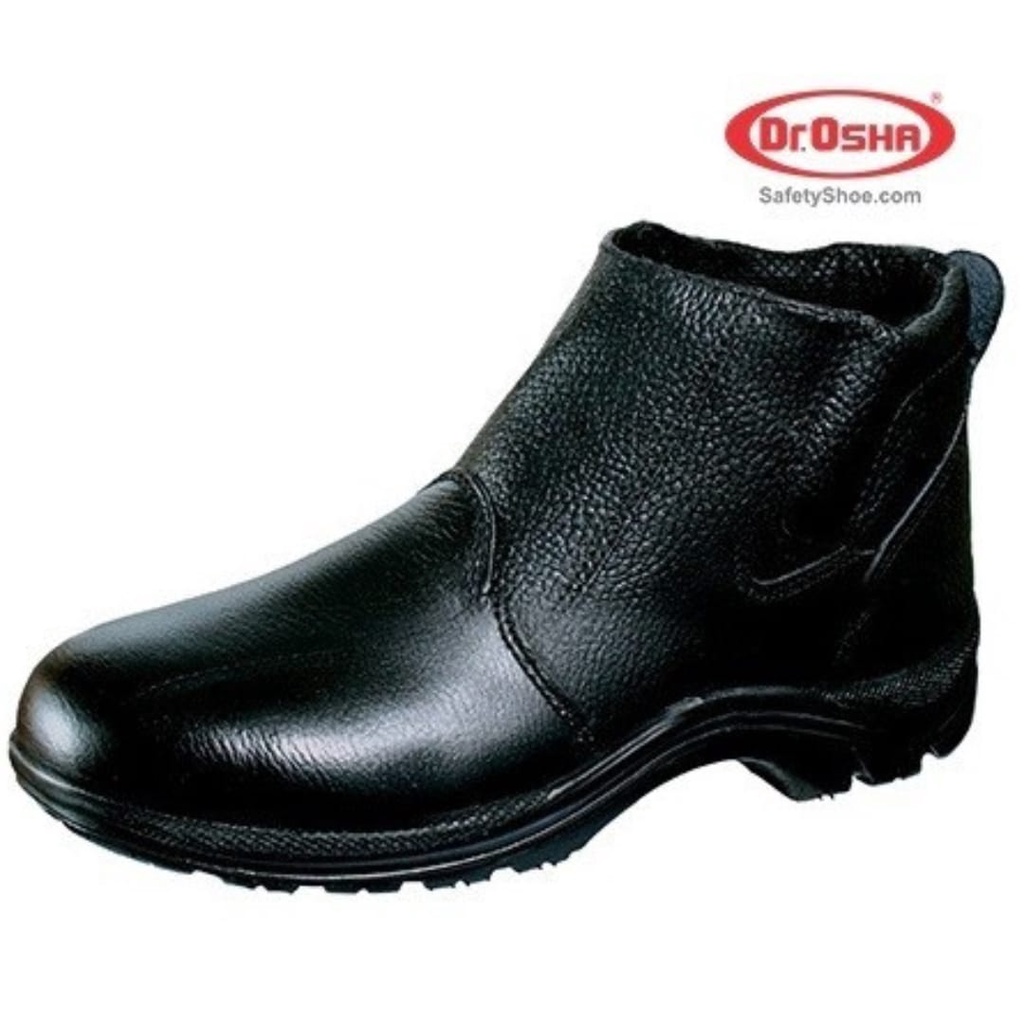 Jual Dr OSHA Jaguar 2225 S1 Safety Shoes Ankle Boot with Zipper - Black ...