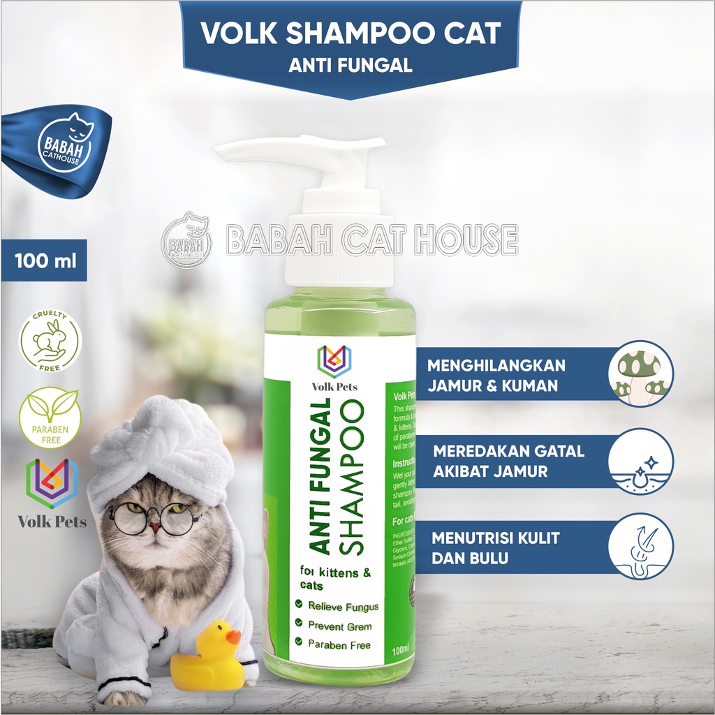 Jual VOLK PETS Shampoo KITTEN Anak Kucing Cat Shampo Bulu Lebat Sabun ...