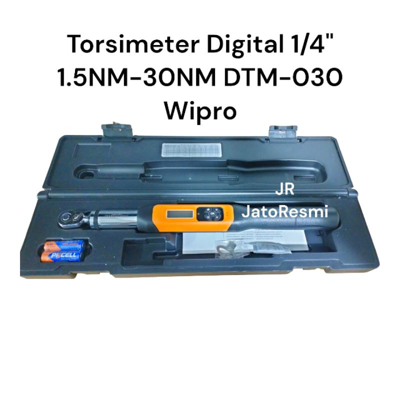Jual Torque Wrench Digital 1/4" Torsimeter Digital DTM-030 Wipro Kunci ...