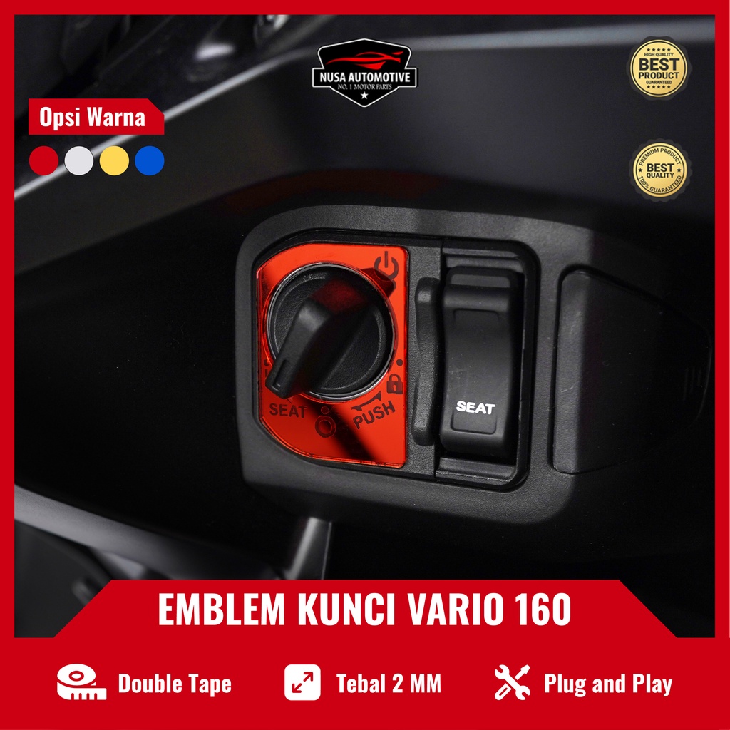 Jual NSA EMBLEM KEYLES KUNCI KONTAK AKRILIK PCX ADV VARIO SCOOPY COVER ...