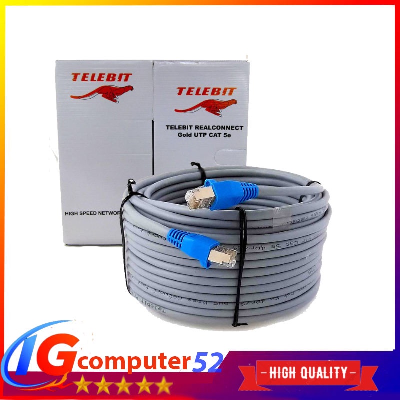 Jual TELEBIT UTP CABLE CAT5E (GOLD) | Shopee Indonesia