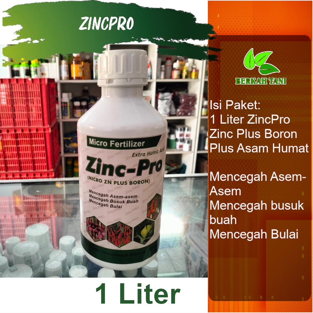 Jual Zinc Pro 1 Liter Pupuk Zinc Plus Boron Asam Humat | Shopee Indonesia