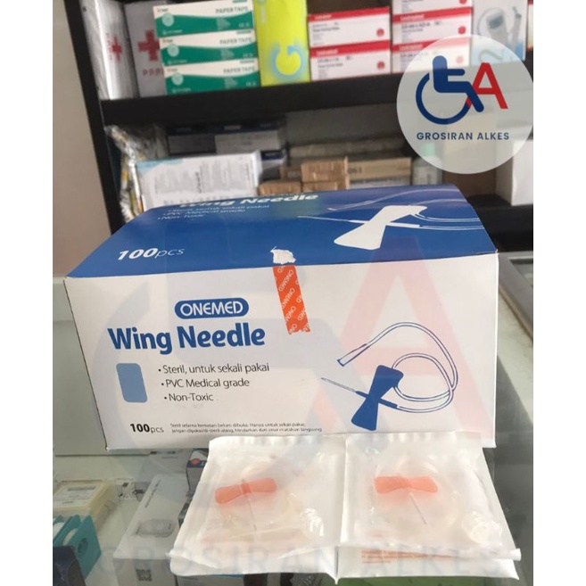 Jual onemed-wing needle / selang infus no 25G,27G | Shopee Indonesia