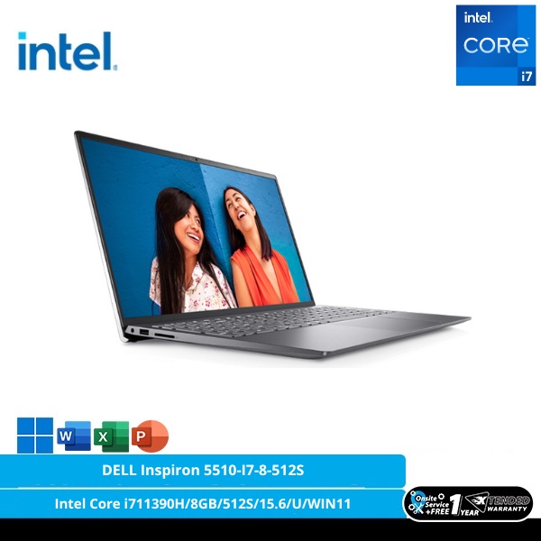 Jual DELL Inspiron 5510-I7-8-512S [Intel Core i711390H/8GB/512S/15.6/U/WIN11] | Shopee Indonesia