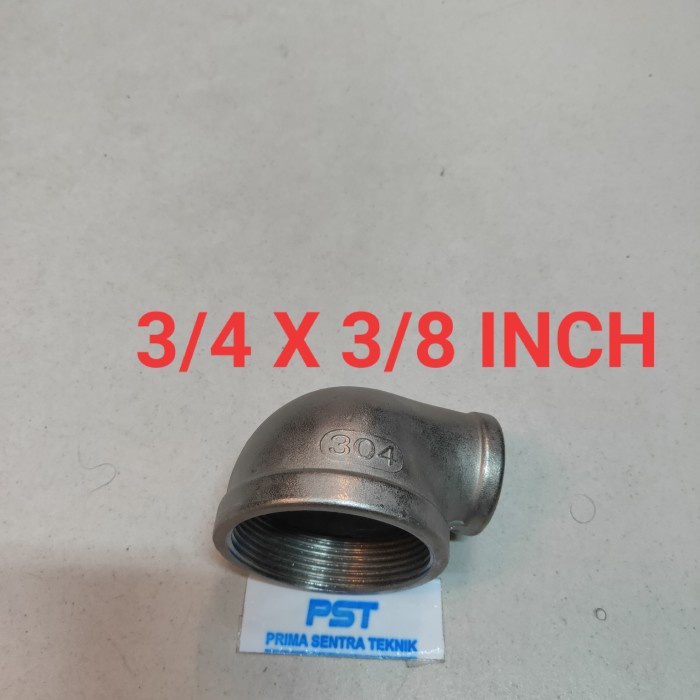 Jual elbow reduser l lbow knee drat dalam stainless 304 ss 3/4 x 3/8 inch kekeyuli33 | Shopee ...