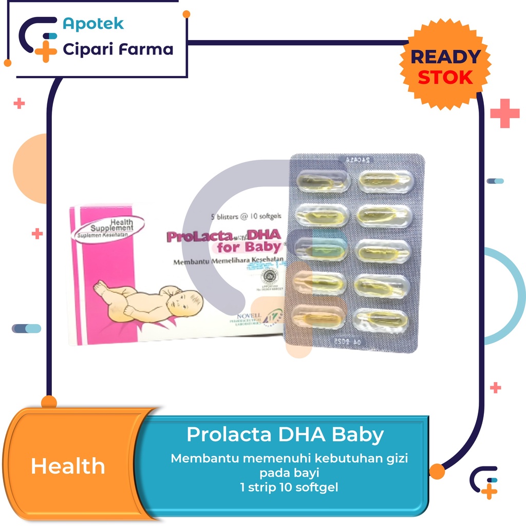 Jual Prolacta with DHA for Baby Suplemen Perkembangan Otak Bayi 1 Strip ...