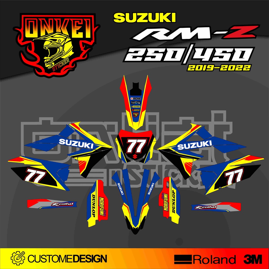 Jual DECAL STICKER RMZ 250-450 2019-2022 SR1 | Shopee Indonesia