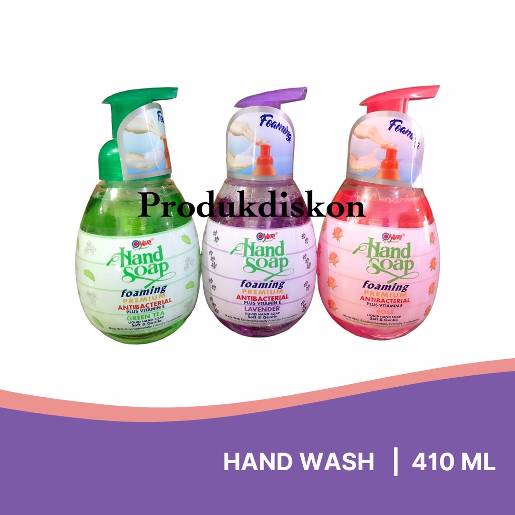 Jual YURI Hand Soap Foaming Pump 410ml - Sabun Cuci Tangan | Shopee ...