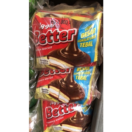 Jual Better Sandwich Biscuit Renceng (1 pack isi 10 pcs) | Shopee Indonesia