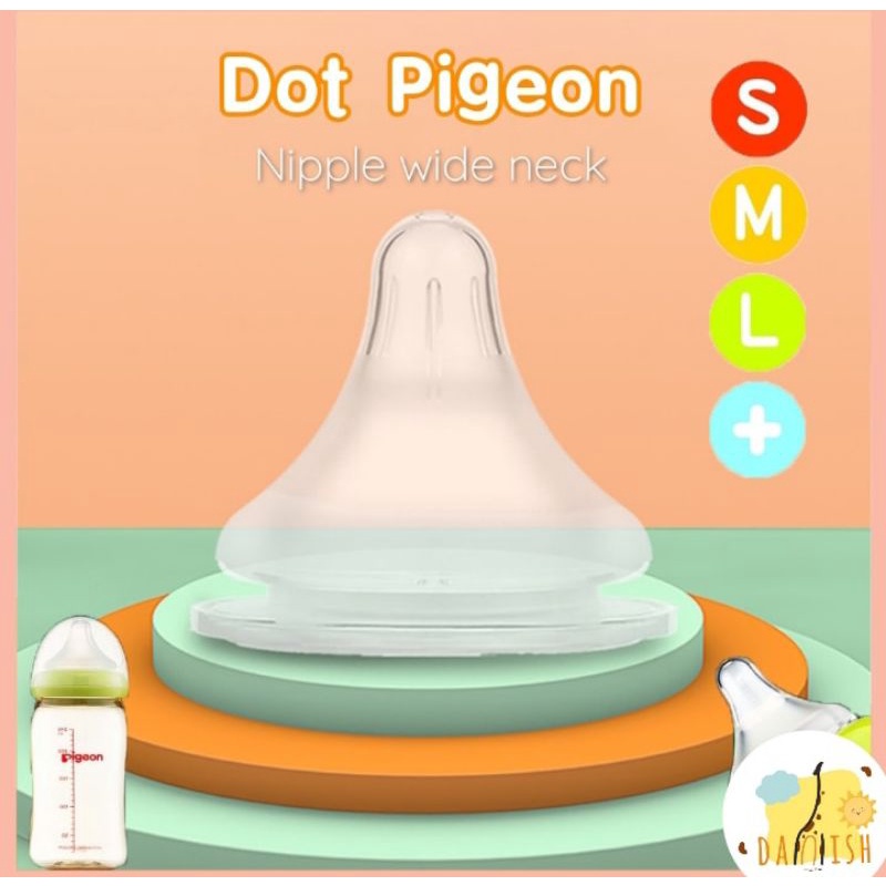 Jual Dot Pigeon Wide Neck Niple 5cm BPA FREE | Shopee Indonesia