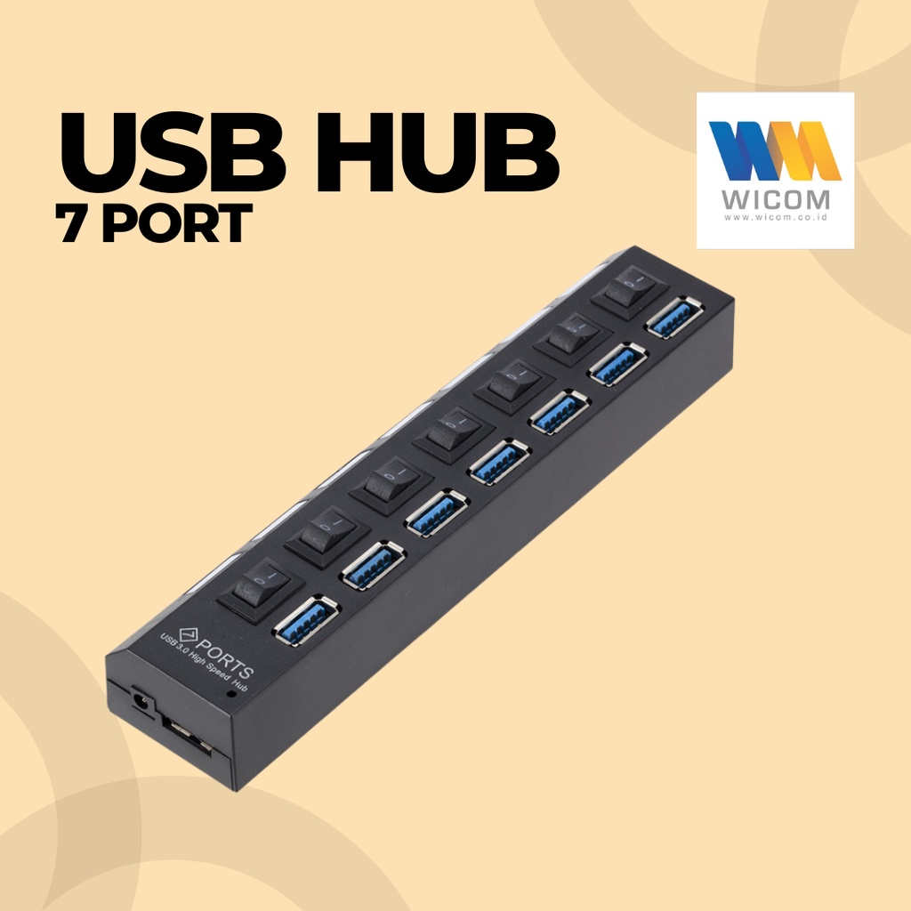 Jual USB HUB 7 Port | Terminal USB 7 output Sambungan USB 2.0 | Shopee ...