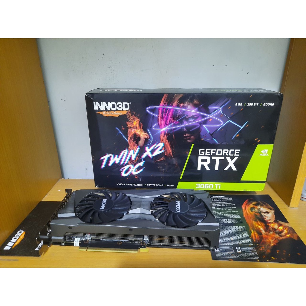 Jual VGA INNO3D RTX 3060 Ti Twin X2 OC 8GB GDDR6 SECOND | Shopee Indonesia