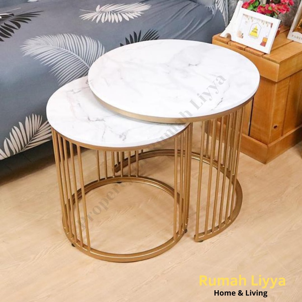 Jual RumahLiyya Meja Besi Bulat Minimalis Ruang Tamu - Cosmic Table ...