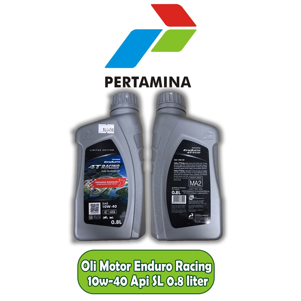 Jual oli motor enduro racing 10w-40 api sl 0.8 liter -66450 | Shopee ...