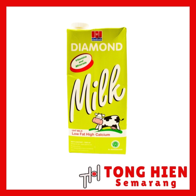 Jual DIAMOND MILK UHT LO-FAT 1LITER | Shopee Indonesia
