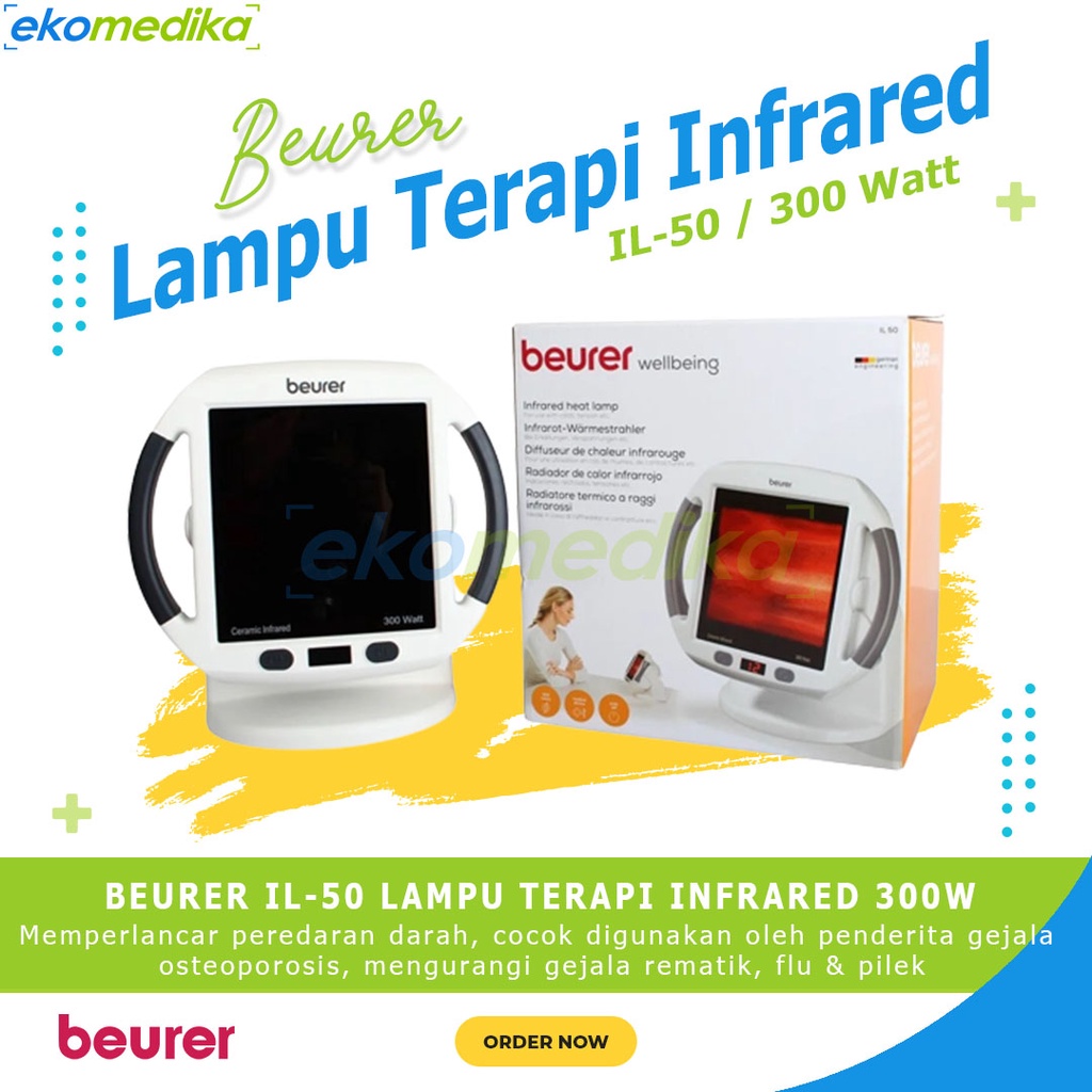 Jual LAMPU TERAPI INFRARED IL-50 / IL50 Beurer IL 50 Infrared Lamp 300 ...