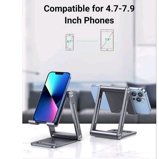Jual UGREEN Aluminium Desktop Phone Stand for Handphone 4 - 7 inch ...
