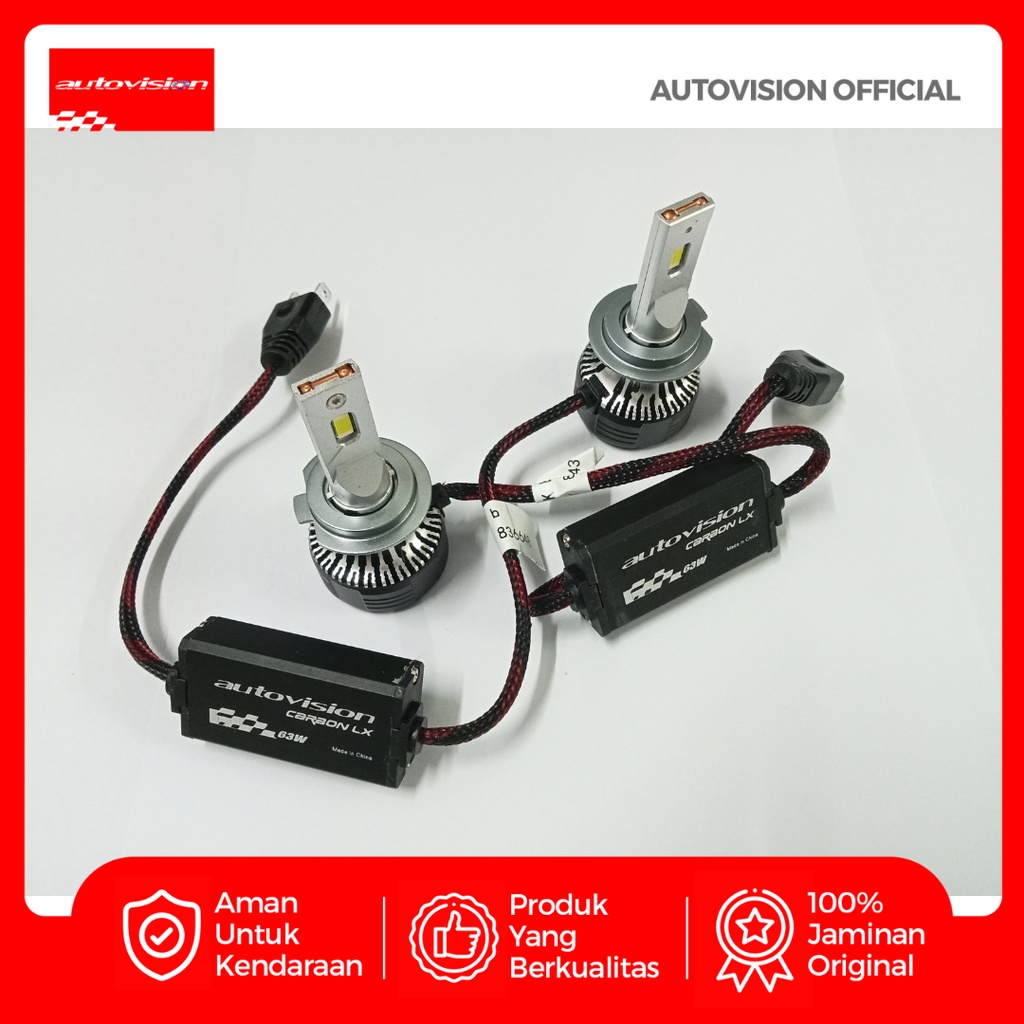 Jual Head Lamp / Fog Lamp Mobil LED Autovision Carbon LX 9-30V 63WATT ...