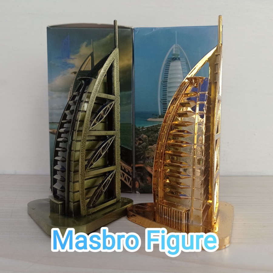 Jual Miniatur Monumen Negara BURJ AL ARAB Souvenir Dubai Uni Emirates ...