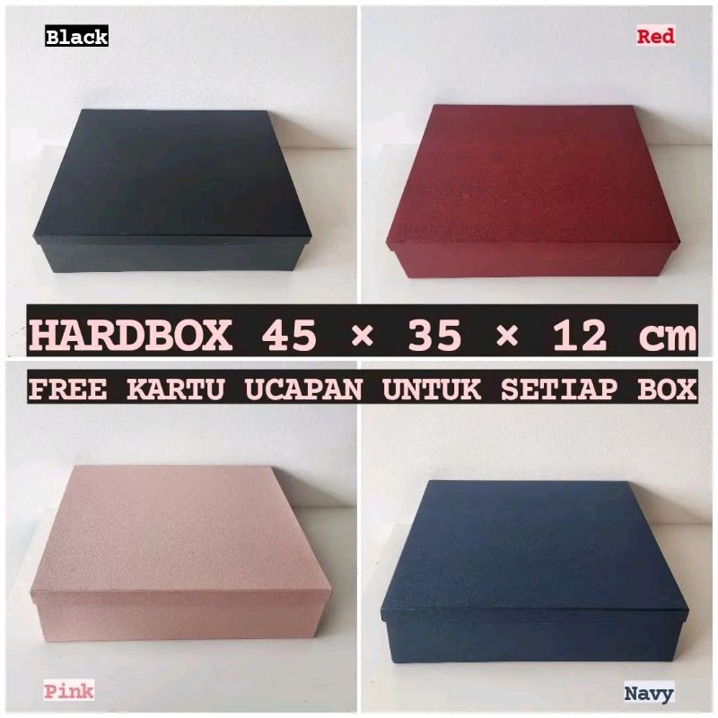 Jual HARDBOX 45x35x12 / GIFT BOX / KOTAK KADO / BOX HAMPERS / KOTAK SESERAHAN | Shopee Indonesia