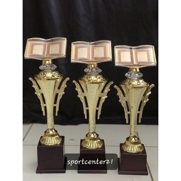 Jual PIALA QUR'AN TERBARU SET JUARA 1-2-3 DENGAN TULISAN LOMBA MTQ MHQ ...