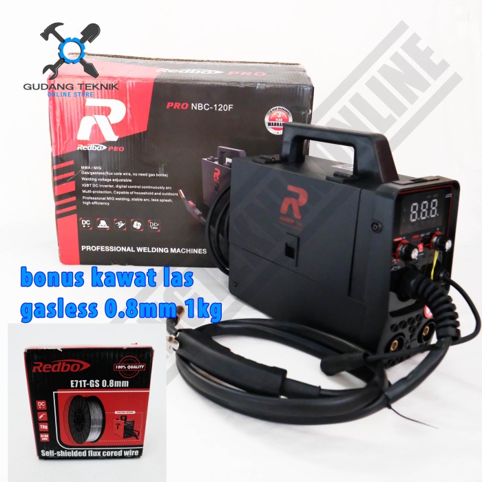 Jual Mesin Las Inverter 3in1 MMA MIG TIG NBC120F REDBO / Welding ...
