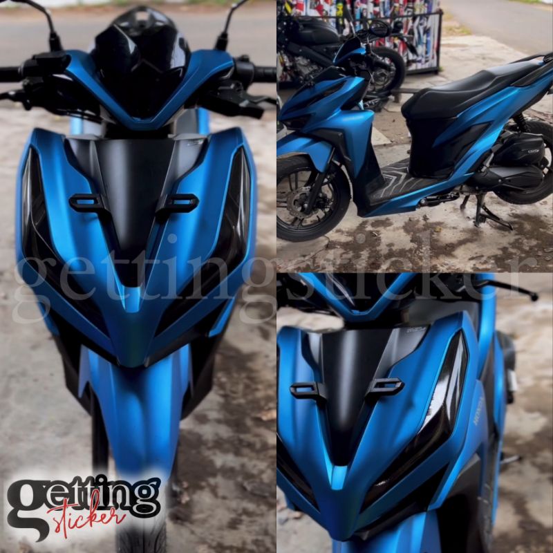 Jual stiker skotlet biru satin sticker chrome doff scotlet metalik dop ...