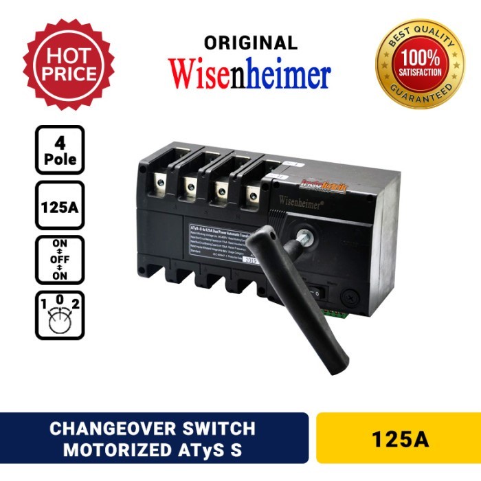 Jual Change Over Switch 4P 125A Motorized ATyS Ohm Saklar 125 A Wisenheimer | Shopee Indonesia