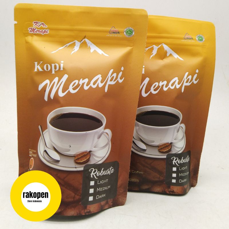 Jual KOPI MERAPI ROBUSTA 200GRAM KOPI MURNI KOPI ASLI DARI KOTA JOGJA ...
