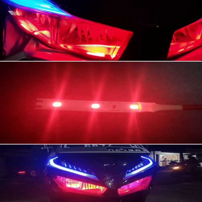 Jual LAMPU LED 3 MATA DEVIL EYE / LAMPU DEVIL MOTOR UNIVERSAL VARIO ...