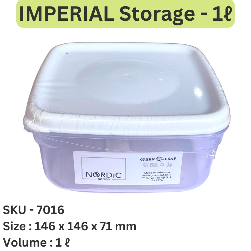 Jual Kotak Roti Imperial - Kotak Makanan Persegi Ukuran 750ml - 1000ml ...