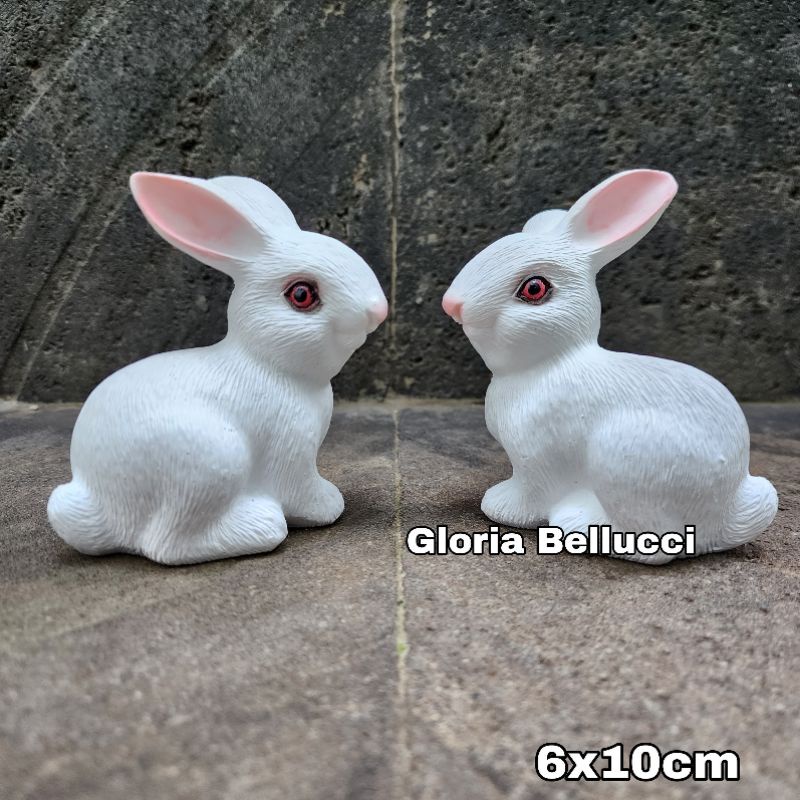 Jual PAJANGAN KELINCI PUTIH PATUNG RABBIT STATUE DEKORASI INTERIOR HOME ...