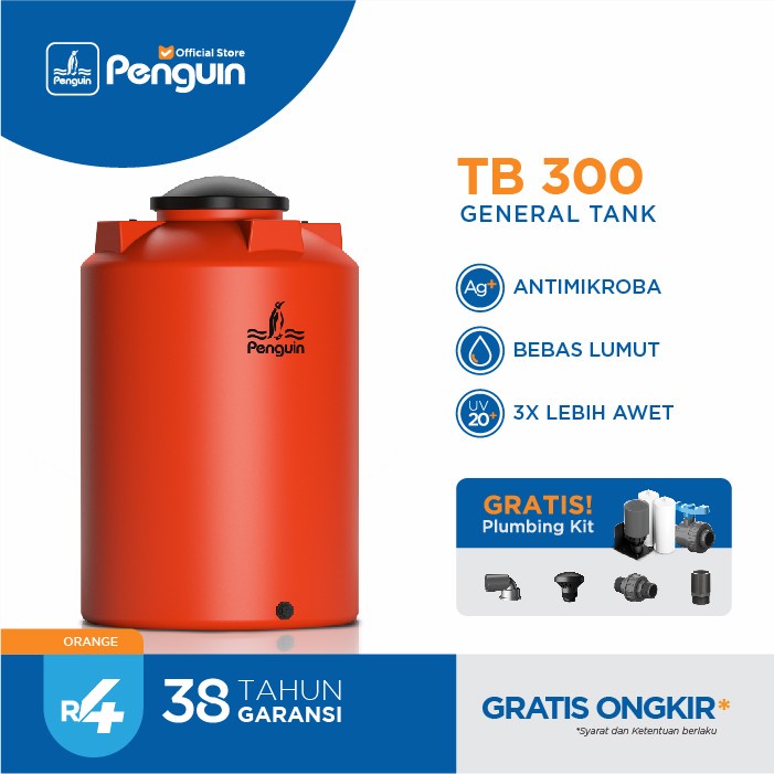 Jual Tandon Air / Tangki Air Penguin kapasitas 3100 liter ( TB 300 ) - Free Ongkir Pulau Jawa ...
