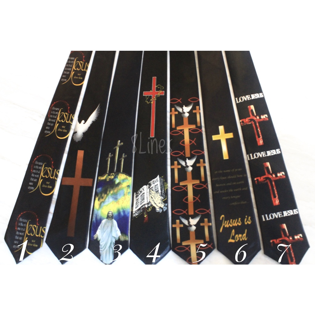 Jual Dasi Panjang Rohani Kristen Salib Gereja Paskah Easter Alkitab ...