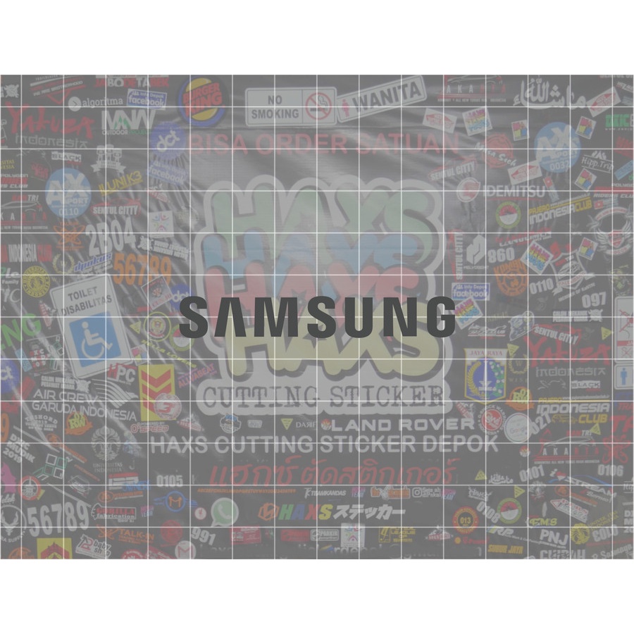 Jual Cutting Sticker Samsung Kecil Ukuran 6.5 Cm Untuk Ac | Shopee ...