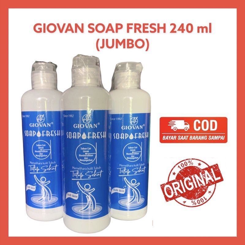 Jual Giovan Sabun Bayi 240ml - Sabun Giovan Soap - Sabun Untuk Biang ...